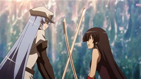 Akame Vs Esdeath Cartoon Games Anime Eye Drawing Akame Ga Kill Esdeath