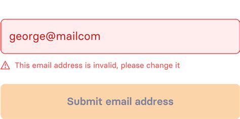 Showing An Input Error