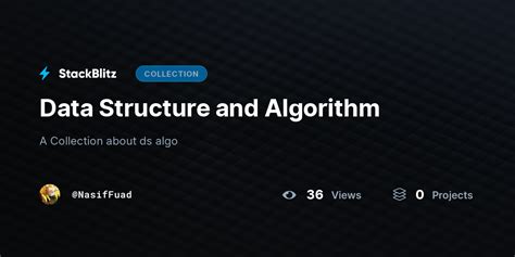 Data Structure And Algorithm By Nasiffuad Stackblitz