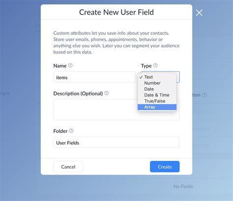 Custom User Fields Array Type Manychat Help