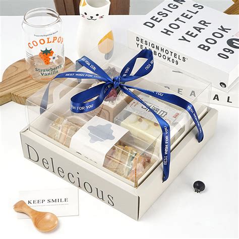 레드캣 스위트 딜리셔스 투명 커버 머핀 컵케이크 케이스 포장 선물 박스 위시버킷