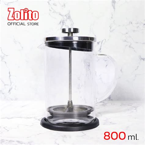 Zolito โซลิโต้ เหยือกชงกาแฟ เฟรนซ์เพรส French Press ขนาด 800 มล Shopee Thailand