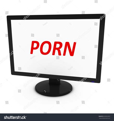 Red Porn Text On Computer Screen стоковая иллюстрация Shutterstock