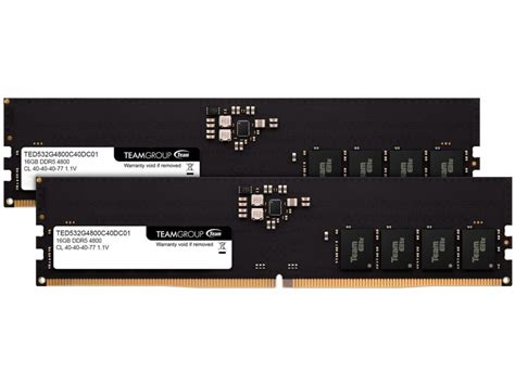 Teamgroup Elite Ddr5 4800 32 Gb 2 X 16 Gb Memory Kit Now Available For Sale And Already Out Of Stock