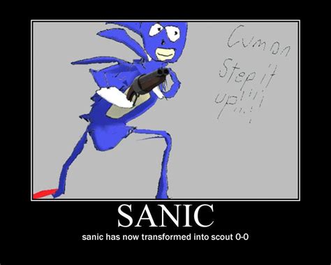 Your Sanic Evolved Into Scout Sanic By Thepikachu33222454 On Deviantart