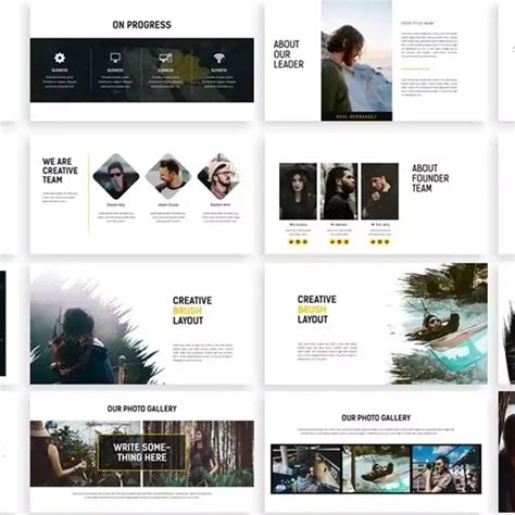 قالب پاورپوینت ساده و شیک Hipsteri زود ادیت