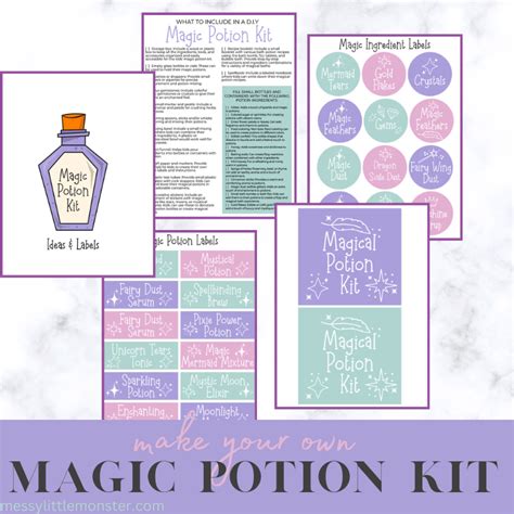 Make Your Own Potion Making Kit Messy Little Monster Shop