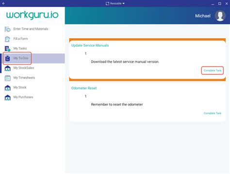 review to do tasks with android kiosk app in workguru workguru