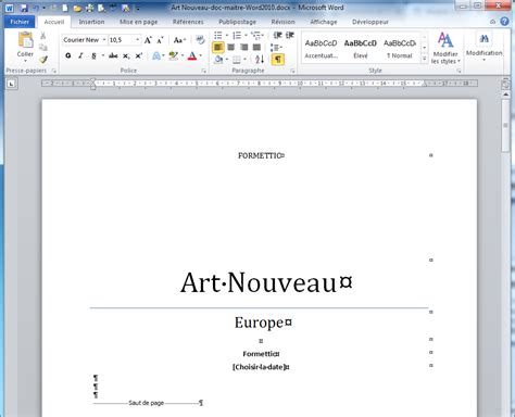 Module 3 Bureautique Word 2010 Writer 4 Bases 172e Document Maître Word 2010