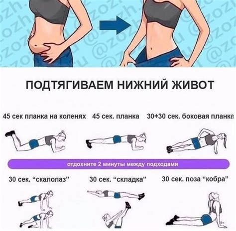 Убираем низ живота Планы тренировок Упражнения Тренировки