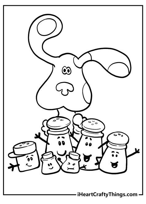 Blues Clues Coloring Pages Magenta