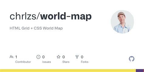 Github Chrlzsworld Map Html Grid Css World Map