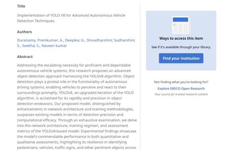 Yolov8 Computervision Autonomousvehicles Objectdetection Ai
