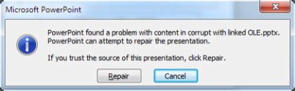 PowerPoint Or PowerPoint Stops Working After You Repair A Presentation Microsoft Support