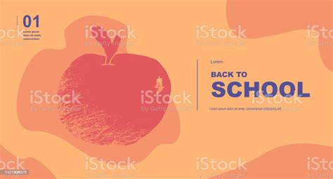 사과 과일 추상적이고 벡터 일러스트레이션 학교로 돌아 가기 학교 테마의 요소와 객체 포스터 및 배너의 간단한 배경 학교 배경