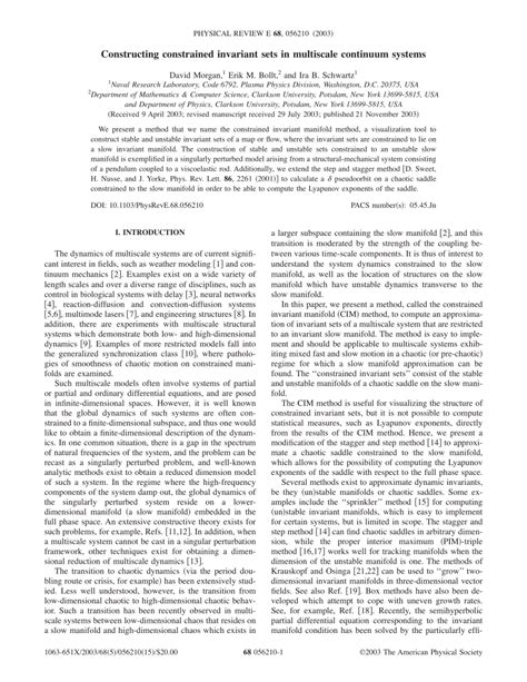 Pdf Constructing Constrained Invariant Sets In Multiscale Continuum