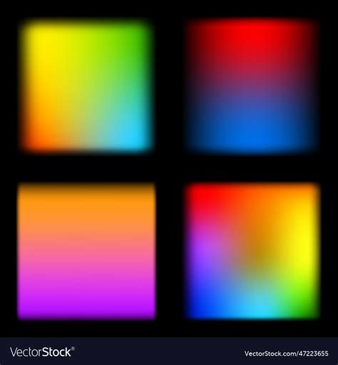 Set Gradient Background Soft Color Royalty Free Vector Image