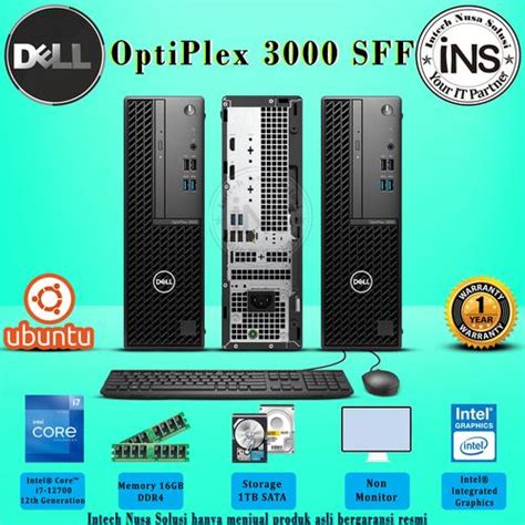 Jual Cpu Dell Optiplex Sff I Gb Tb Sata Gb Gb Ssd Dos Tb Sata Jakarta