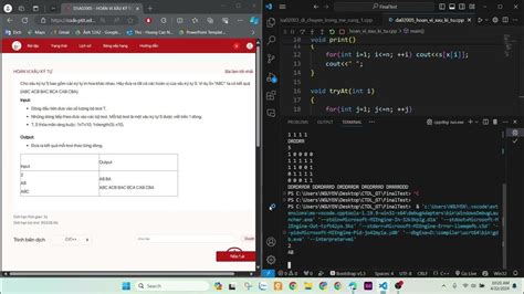 dsa with c codeptit quay lui nhánh cận dsa02005 hoán vị xâu kí tự youtube