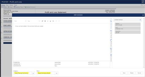 add comment blocks in template bizview v23
