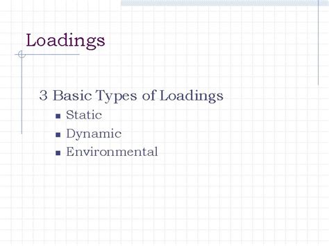 Mechanics Loadings 3 Basic Types Of Loadings N