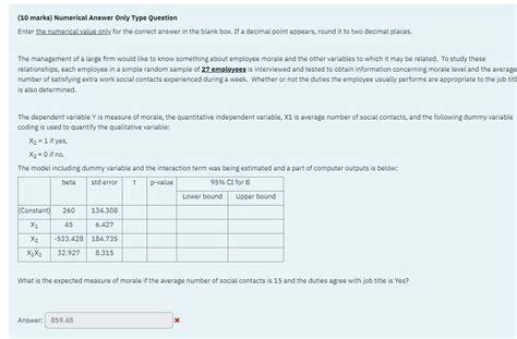 Solved Marks Numerical Answer Only Type Question Enter Chegg Com