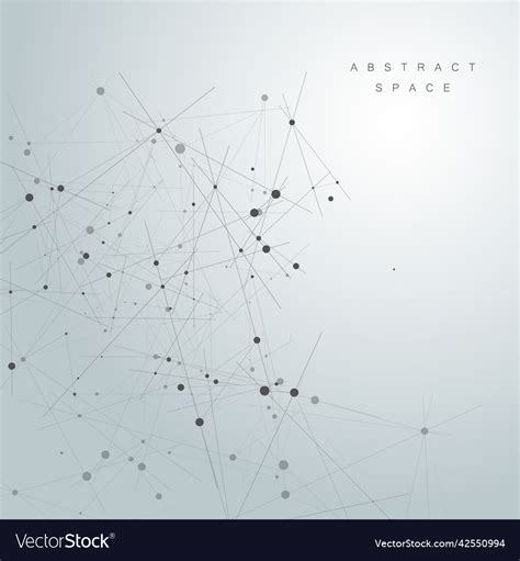 Connections With Dots And Lines Triangles Vector Image