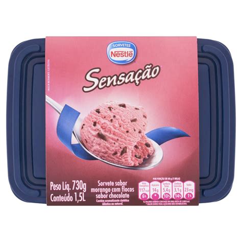Sorvete Sensação Nestlé Pote 15l Bom Preço Pindasp