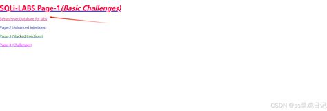 Sql注入练习靶场搭建sqli Labs详细图文教程小白也能学会）sql注入靶场下载 Csdn博客