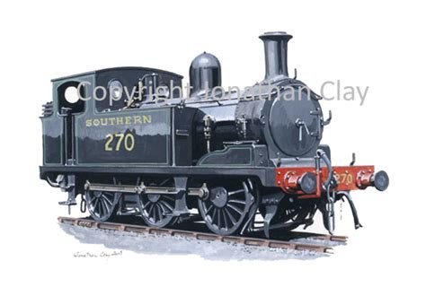 Jonathan Clay Transport Art Ex Lswr Class G6 0 6 0t No 270