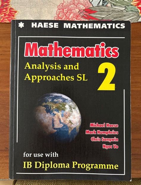 ib haese mathematics analysis and approaches sl textbook 興趣及遊戲 書本