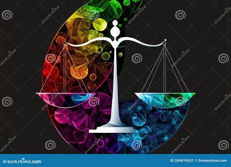 Fairness Abstract Art Generative Ai Stock Illustration Illustration