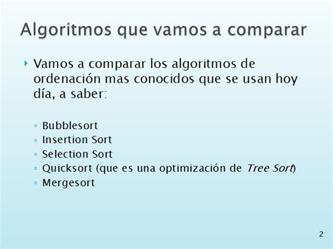 Algoritmos De Ordenaci N