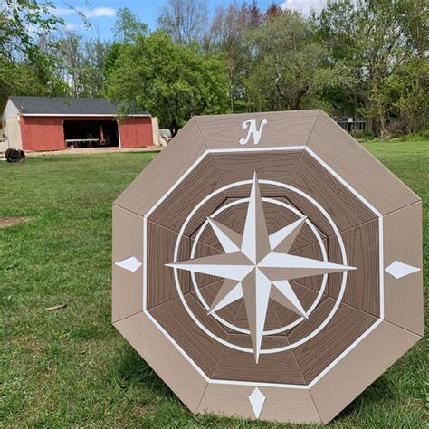 Compass Rose Inlay Etsy