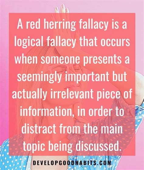 5 Red Herring Fallacy Examples To Fight Irrelevant Information Develop Good Habits