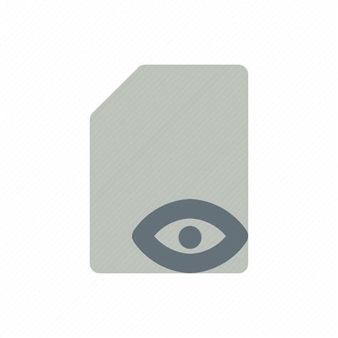 Document File Hide Look Style View Icon Download On Iconfinder