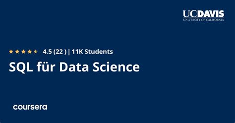 SQL für Data Science Coursera