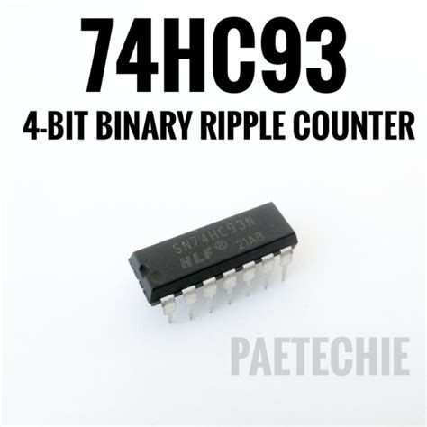 74hc93 Sn74ls93n 7493 4 Bit Binary Ripple Counter High Speed Cmos Ic 74hc93 Sn74ls93n 7493 4 Bit Binary Ripple Counter High Speed Cmos Ic