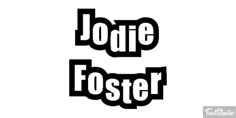 Jodie Foster Celebrity Animated  Logo Designs