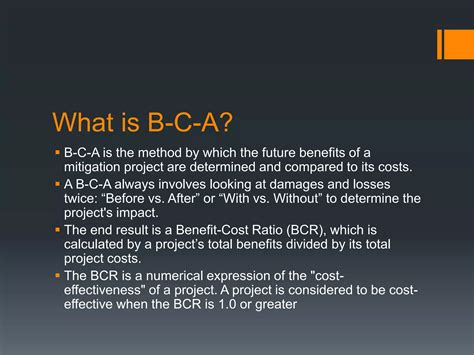 Cost Benefit Analysis Cba Pptx