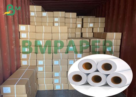 กระดาษพล็อตเตอร์ขนาด 24 นิ้ว 500 ฟุต 20 ปอนด์สำหรับการพิมพ์ Cad บน
