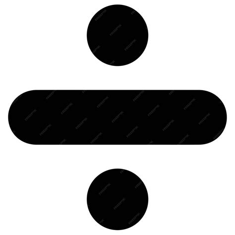 Premium Vector Division Symbol Basic Mathematical Symbols Sign