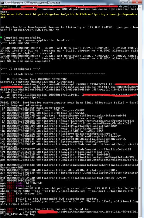 Angular 12 Crash With `ng Serve` · Issue 20835 · Angularangular Cli · Github