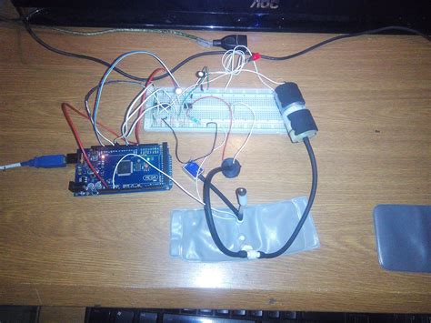 Test Of A Wrist Cuff With Arduino Mega 2560