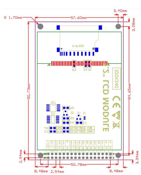 MRB Inch Parallel Port Display Module WHTCLCD