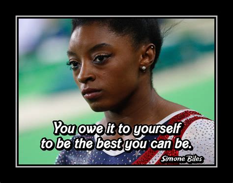 Simone Biles What Im Capable Of Gymnastics Quote Poster 2