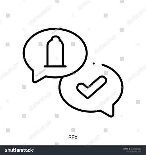Sex Icon Linear Style Sign Isolated Stock Vector Royalty Free 2182500883 Shutterstock