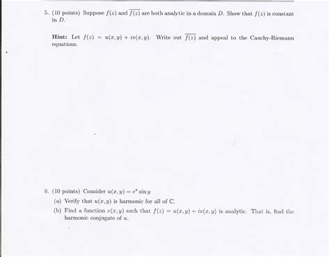 solved 5 10 points suppose f z and f z are both