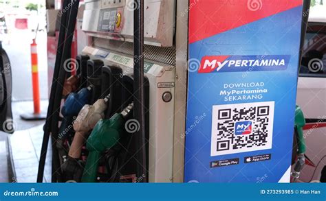 A Pamphlet For Instal Mypertamina Application Editorial Image Image Of Transportation