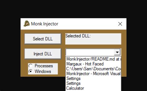 GitHub CatchySmile MonkInjector Graphical C DLL Injector For Windows And